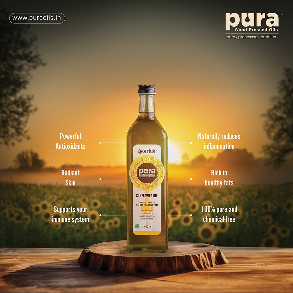 Buy Pure Wood-Pressed Sunflower Oil Online | Organic & Cold-Pressed ...