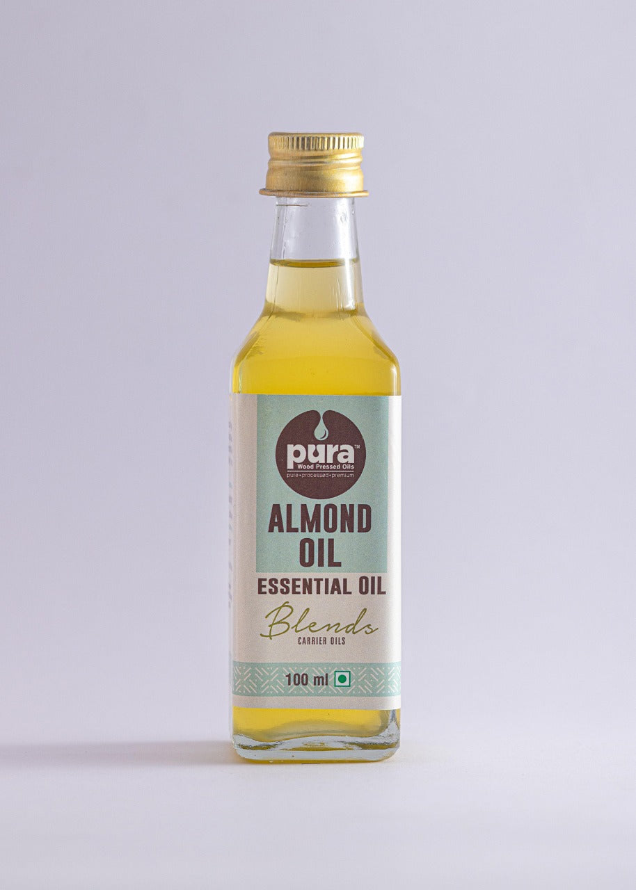 Organic Unrefined Wood Pressed Almond Oil 100ML - Pura Oils | India ...