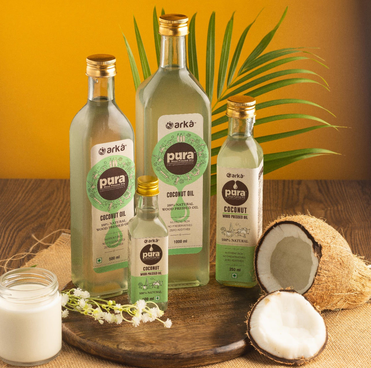 Pure Wood-Pressed Coconut Oil – Natural & Versatile | Pura Oils– puraoils